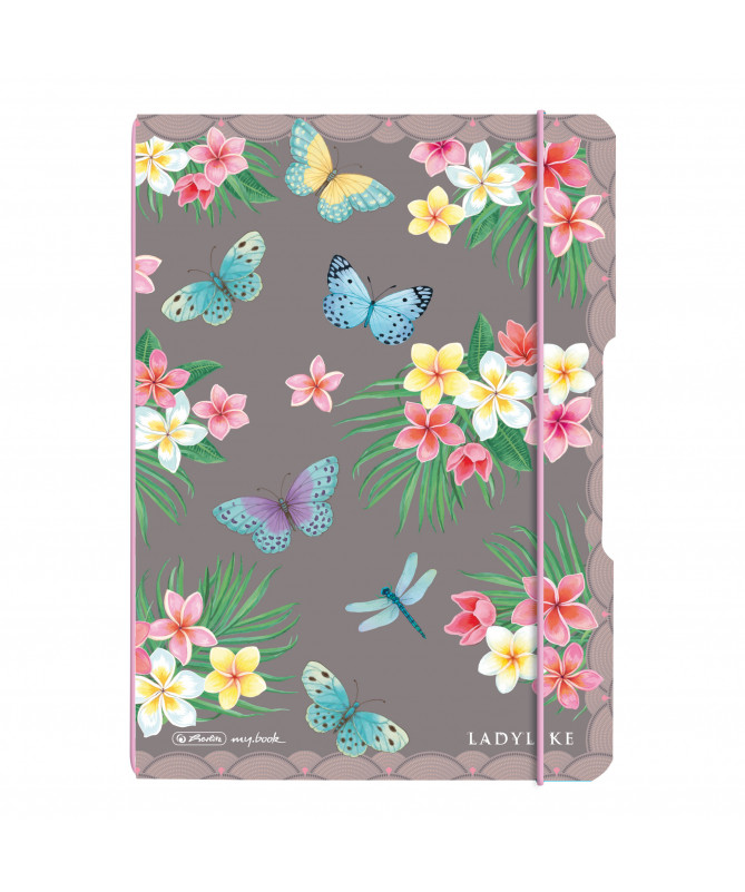 FLETORE A5 my.book FLEXI LADYLIKE BUTTERFLY, 40 fletë, me pika ...